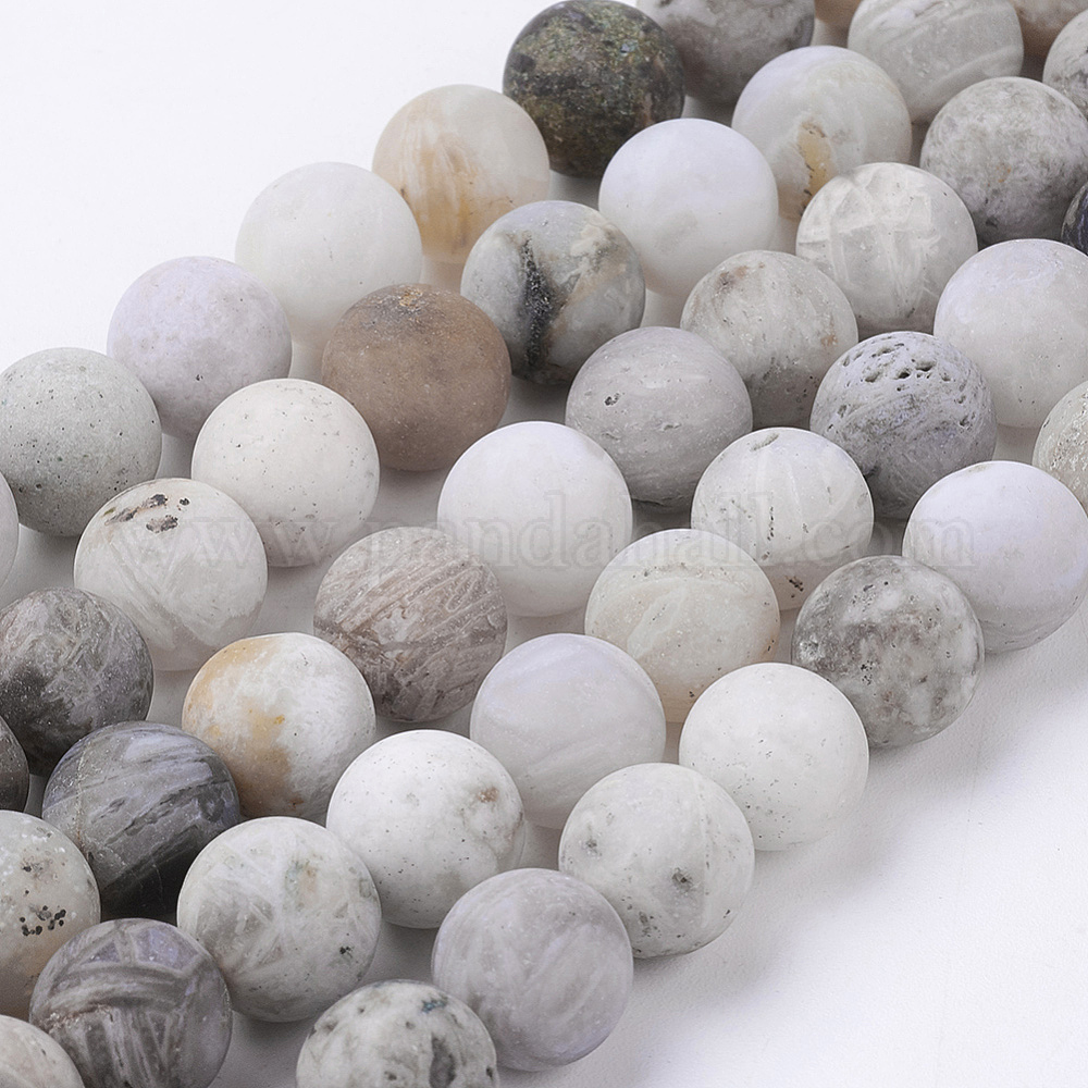 Wholesale Natural Bamboo Leaf Agate Beads Strands - Pandahall.com