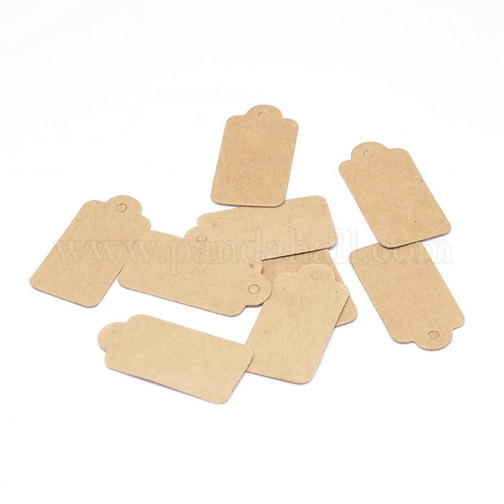 Wholesale Kraft Rectangle Paper Price Tags - Pandahall.com