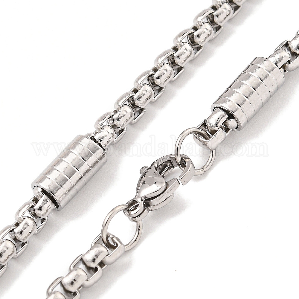 Wholesale 304 Stainless Steel Box Chain Necklaces - Pandahall.com