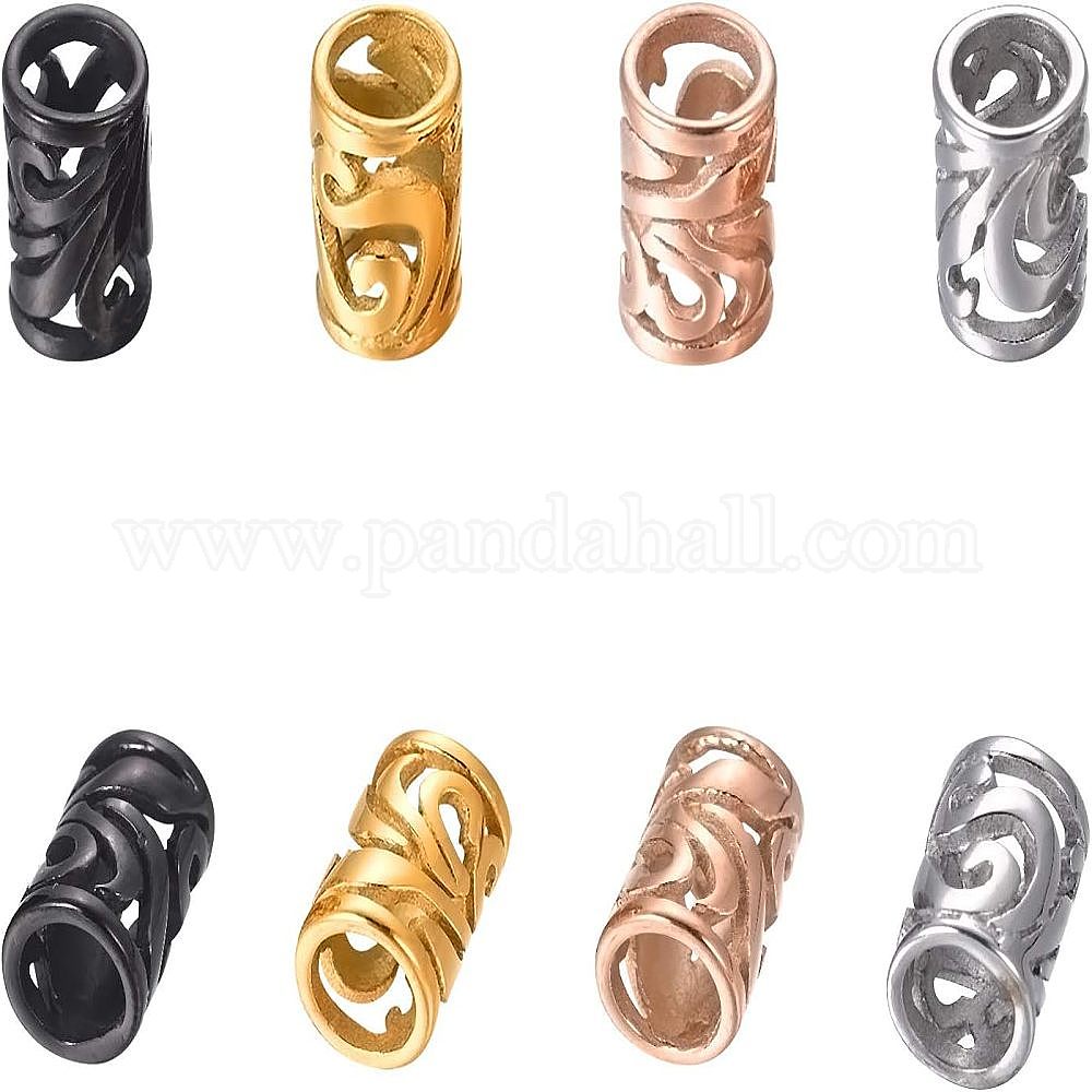 Wholesale UNICRAFTALE 4 Colors about 8pcs 10mm Long European Beads 5mm ...