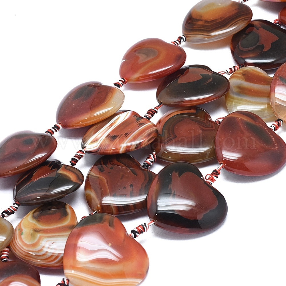 Wholesale Natural Banded Agate/Striped Agate Beads Strands - Pandahall.com