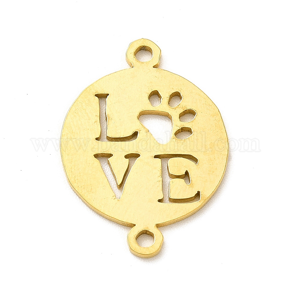 Revestimiento de iones (IP) 201 encantos de conector de acero inoxidable al por mayor para ...