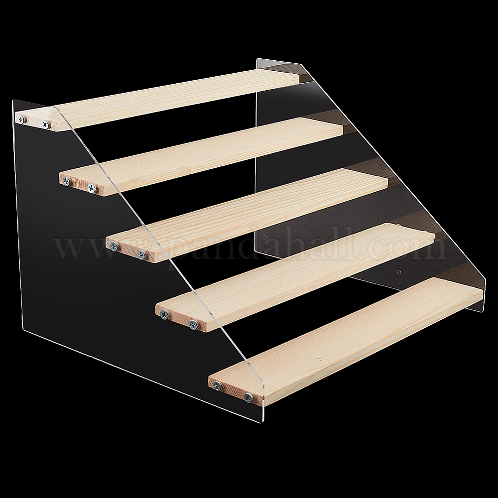 Wholesale 5-Tier Acrylic Action Figure Display Risers - Pandahall.com