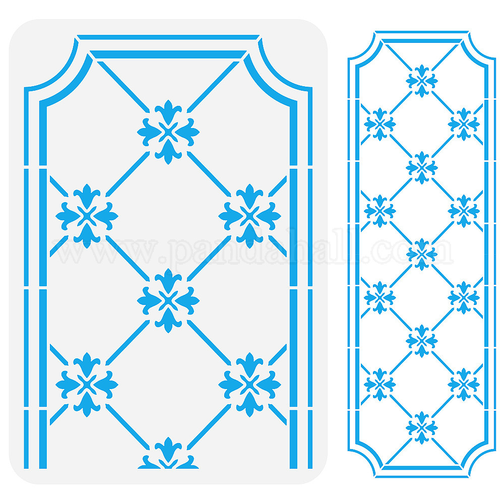 Wholesale FINGERINSPIRE Grille Stencil 11.7x8.3 inch Grid Stencils for ...