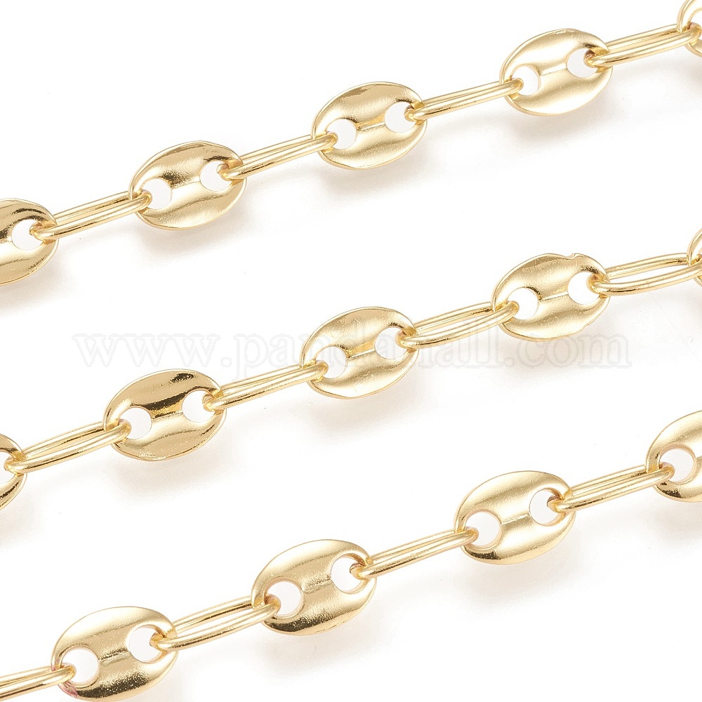 Wholesale Brass Handmade Coffee Bean Chains - Pandahall.com