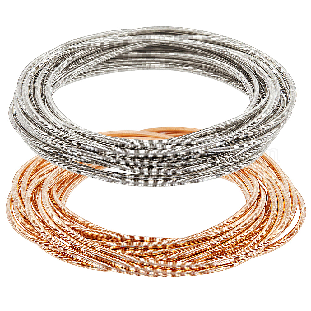 Wholesale BENECREAT 32Pcs 2 Colors Guitar String Coil Bracelet ...