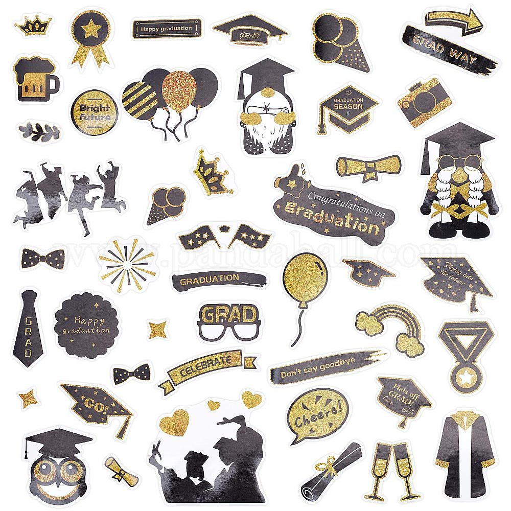 Wholesale GORGECRAFT 184pcs Graduation Theme Stickers Self-Adhesive ...