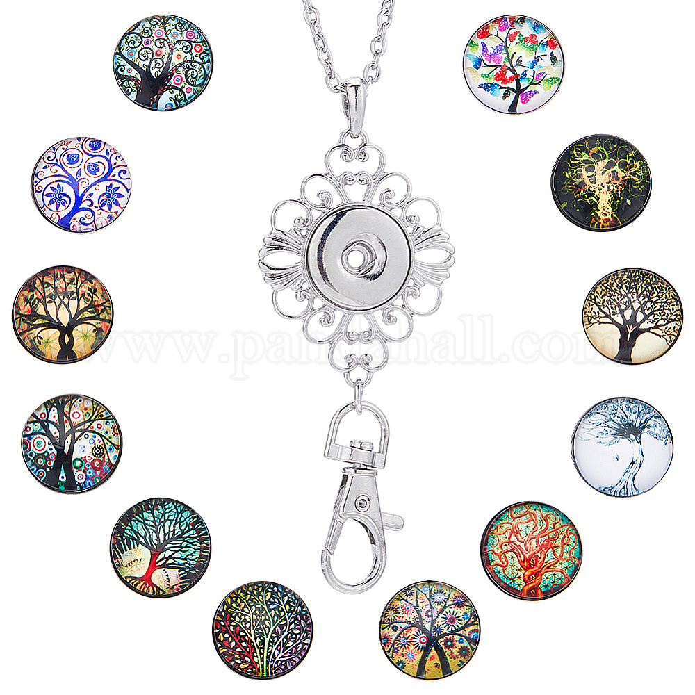 Wholesale SUNNYCLUE DIY Interchangeable Tree of Life Office Lanyard ID ...