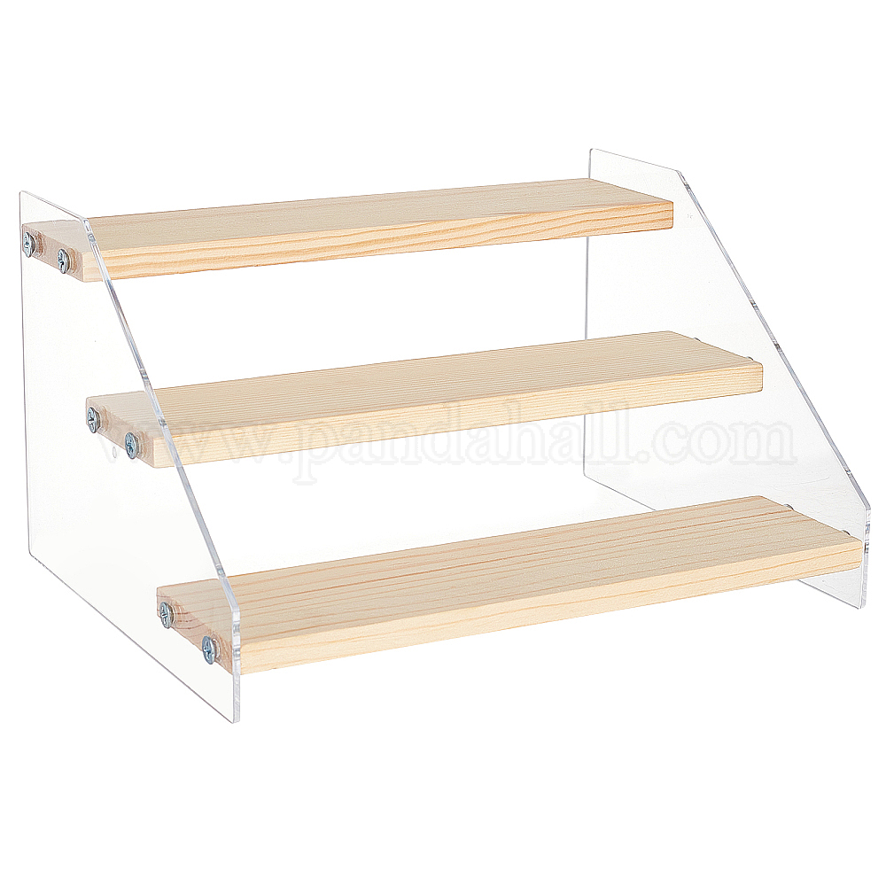 Wholesale NBEADS 3-Step Acrylic Tiered Display Stand - Pandahall.com