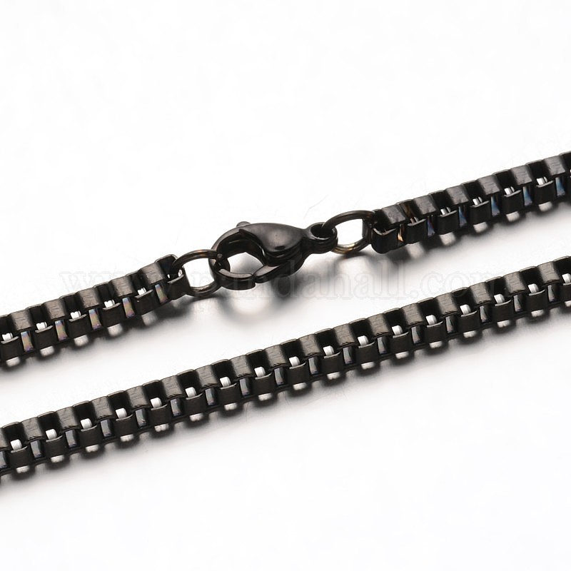 Wholesale 304 Stainless Steel Box Chain Necklaces - Pandahall.com