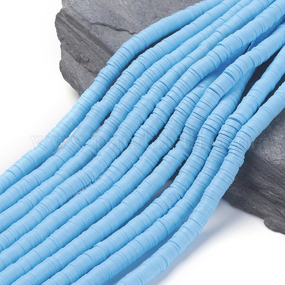 Wholesale Flat Round Handmade Polymer Clay Beads - Pandahall.com