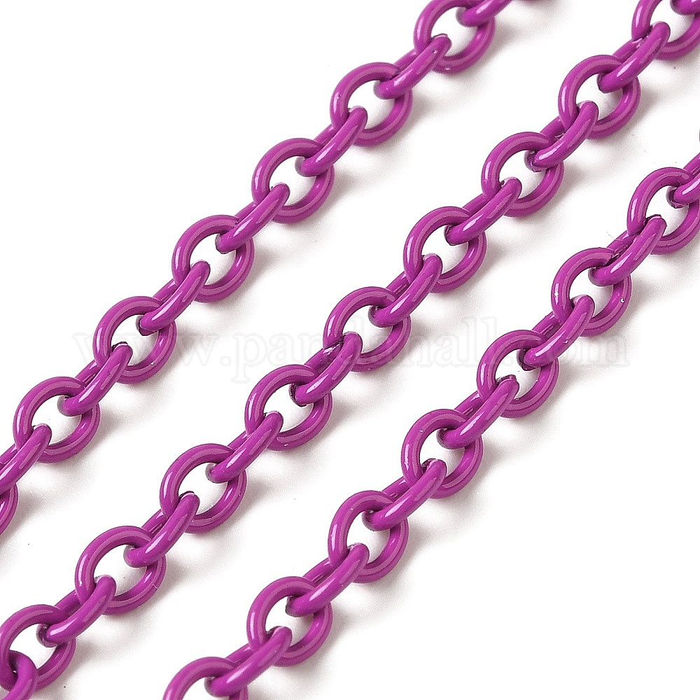 Wholesale Spray Painted 304 Stainless Steel Cable Chains - Pandahall.com