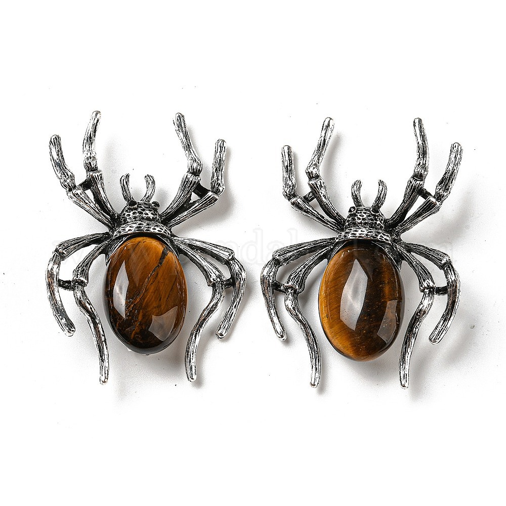 Wholesale Dual-use Items Alloy Pave Jet Rhinestone Spider Brooch ...