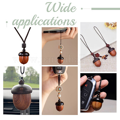 Wholesale CHGCRAFT 5Pcs Acorn Cremation Ashes Pendants Charm Wooden ...