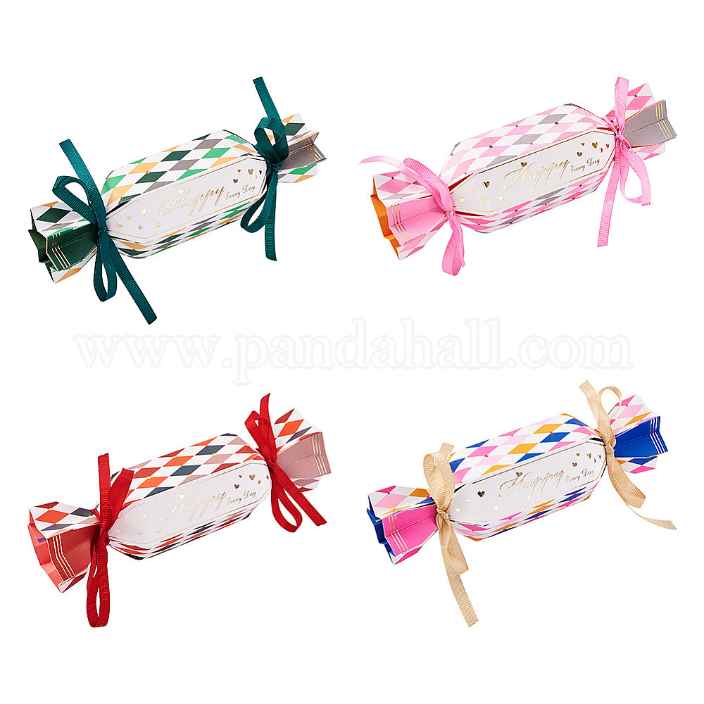 Wholesale Fashewelry 32 Sets 4 Colors Hexagonal Candy Shape Romantic ...