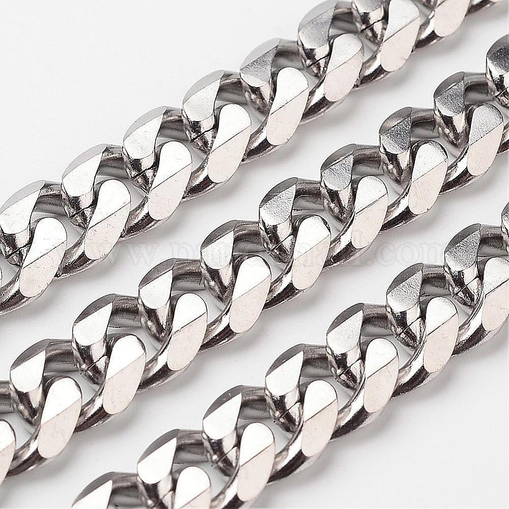 Wholesale Tarnish Resistant 304 Stainless Steel Cuban Link Chains ...