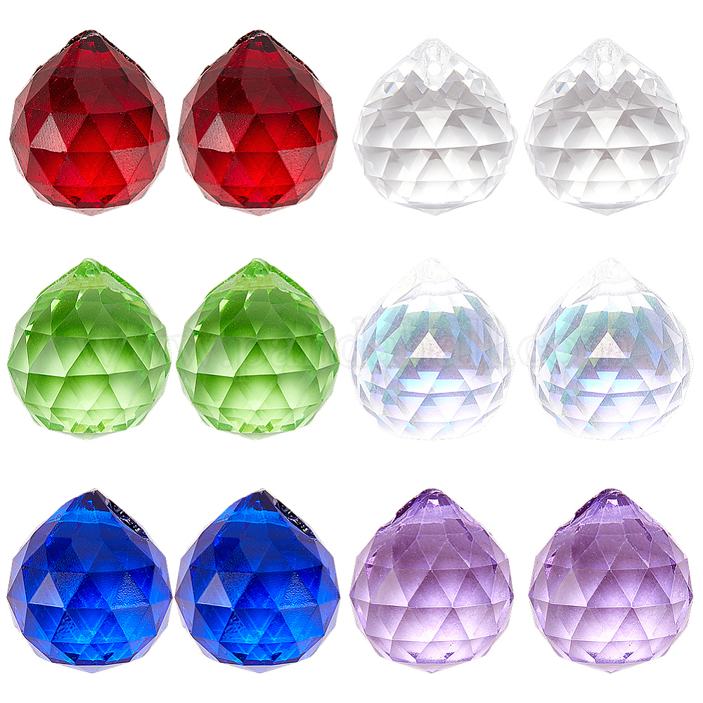 Pendentifs en verre transparent k9 en forme de larme en gros pour ...