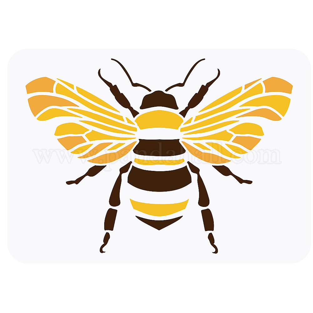 Wholesale FINGERINSPIRE Bee Stencil 8.3x11.7inch Reusable Datura ...