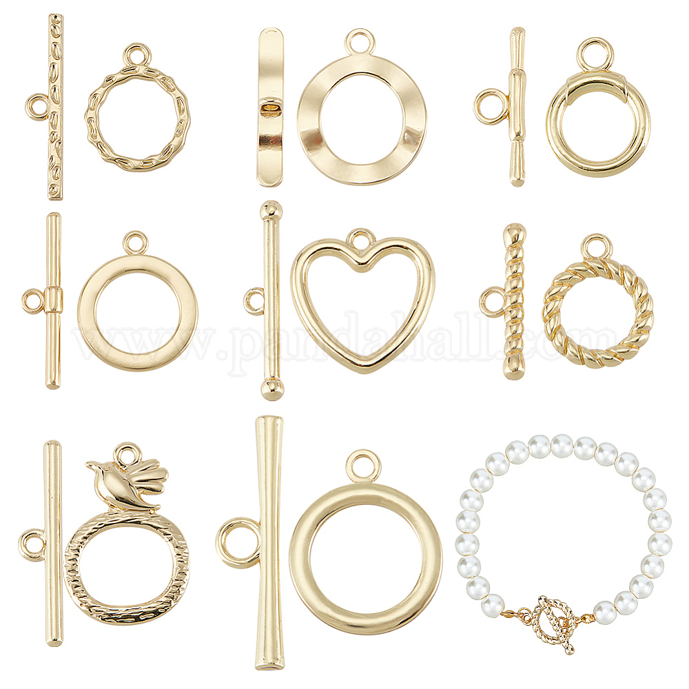 Wholesale PH PandaHall 16 Sets Round Toggle Clasps - Pandahall.com