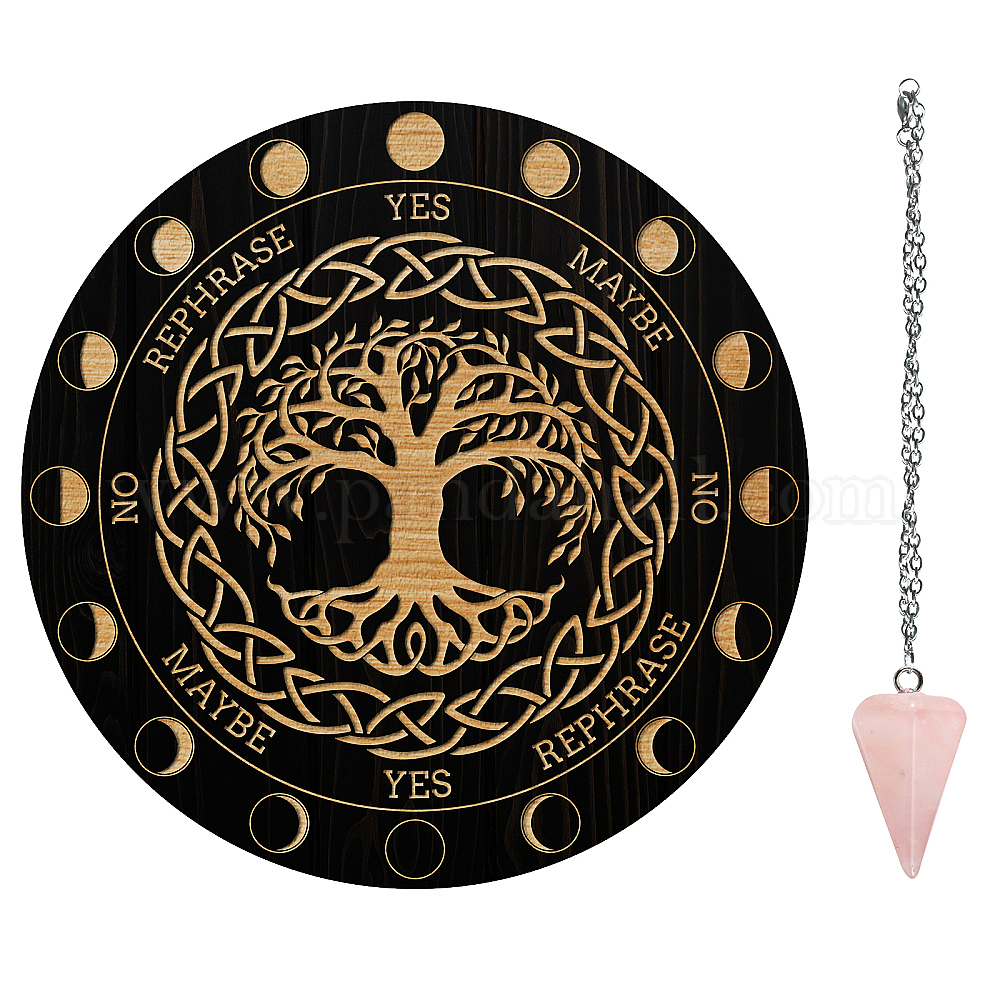 Wholesale AHANDMAKER Tree of Life Pendulum Board - Pandahall.com
