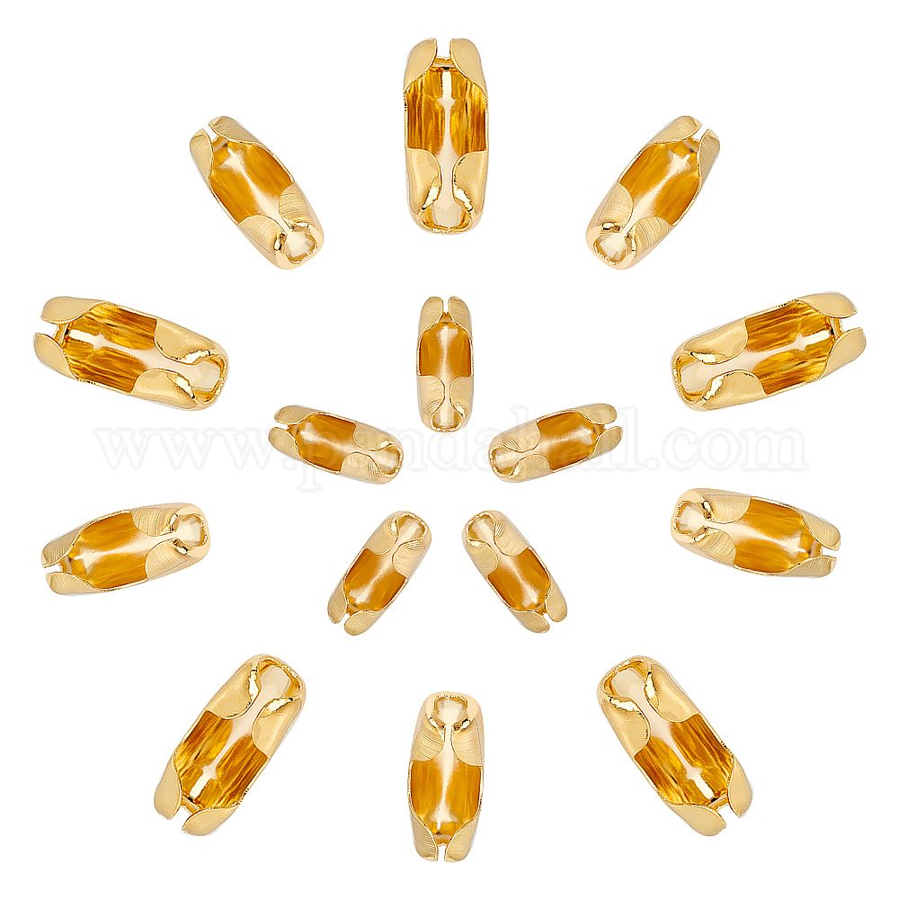 Wholesale UNICRAFTALE 30Pcs 3 Sizes Golden Ball Chain Connectors 304 ...