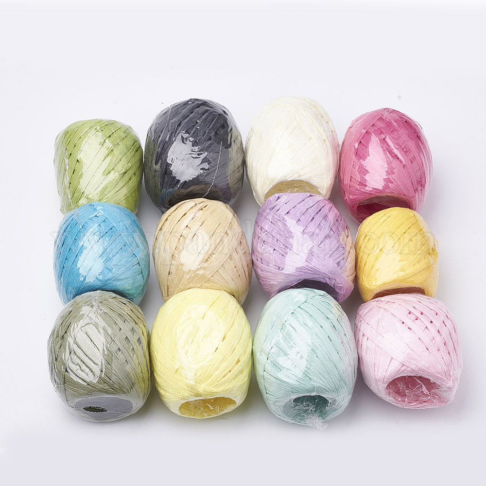 Wholesale Colored Raffia Ribbon - Pandahall.com