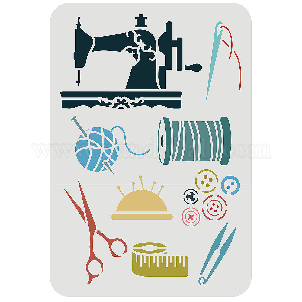Wholesale FINGERINSPIRE Sewing Machine Stencil for Painting 29.7x21cm ...
