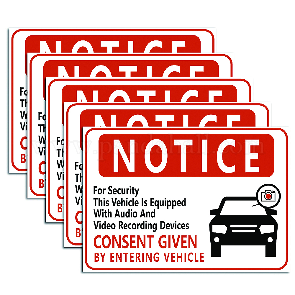 Wholesale Waterproof PVC Warning Sign Stickers - Pandahall.com