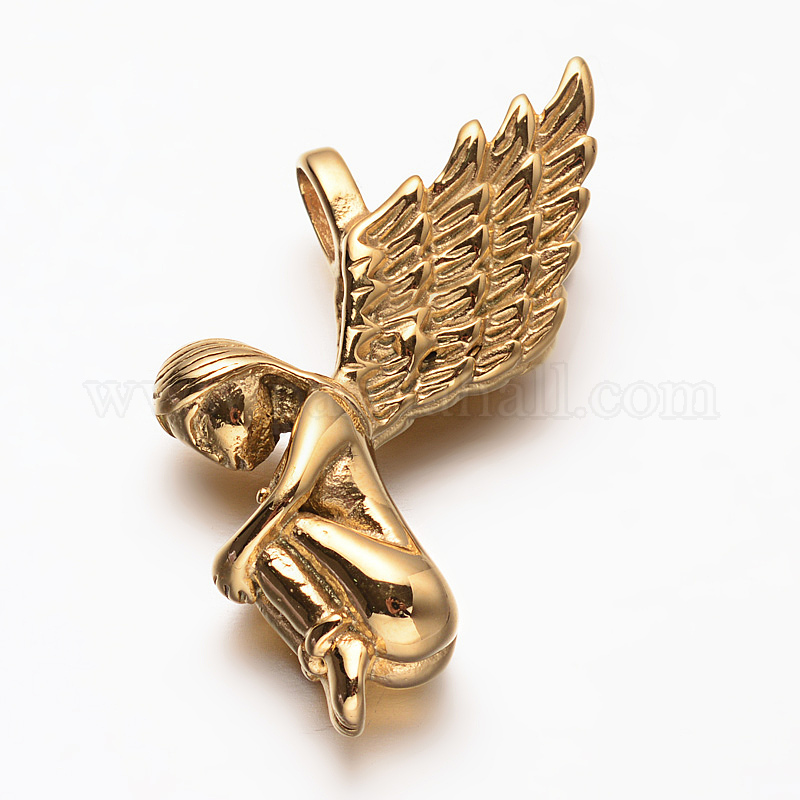 Wholesale 304 Stainless Steel Angel Pendants - Pandahall.com