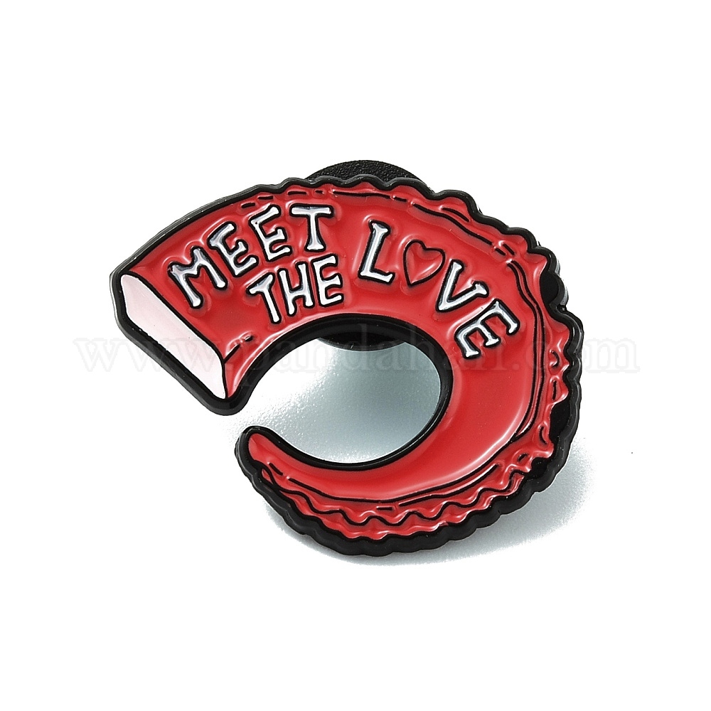 Wholesale Word Meet The Love Enamel Pin - Pandahall.com