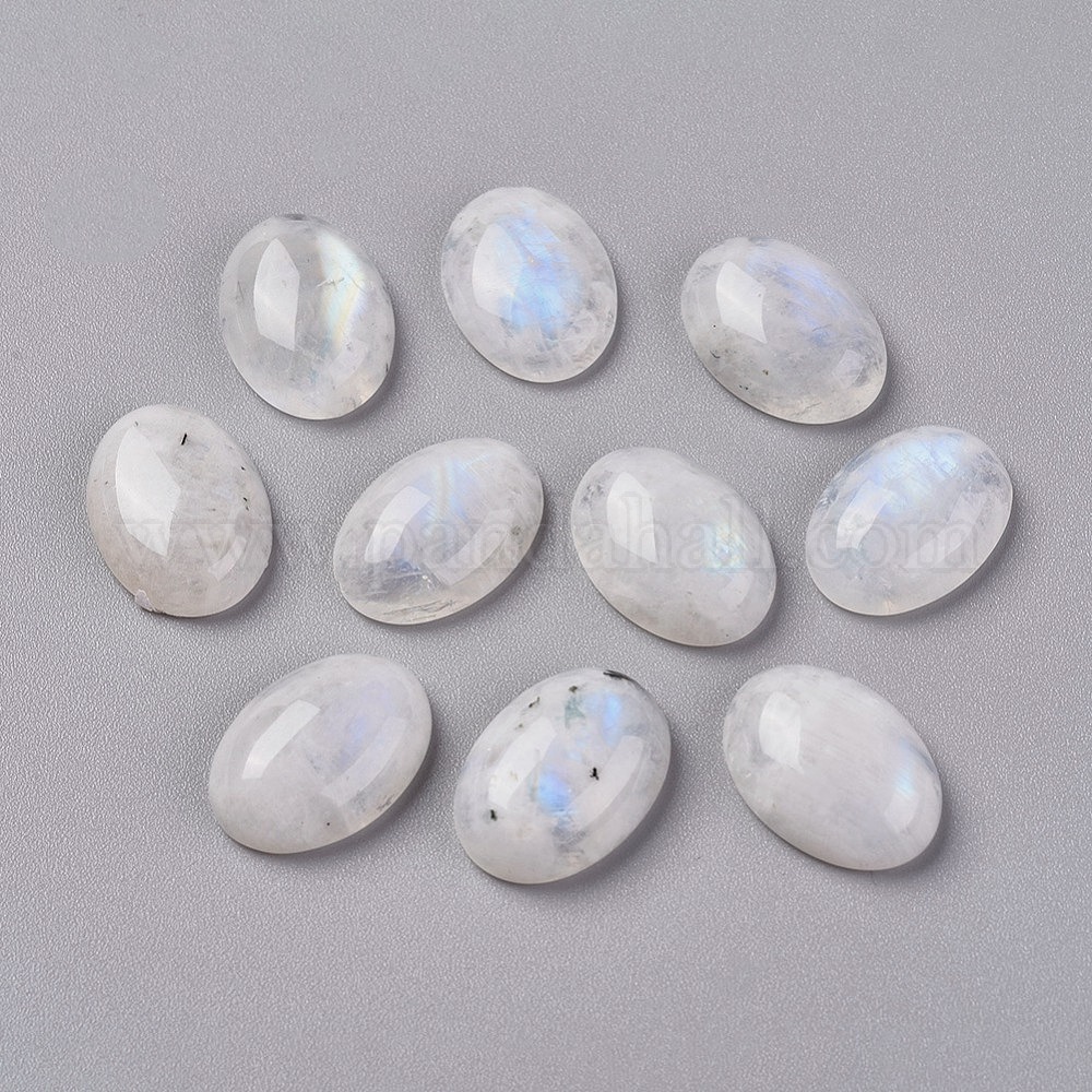 Wholesale Natural Rainbow Moonstone Cabochons - Pandahall.com