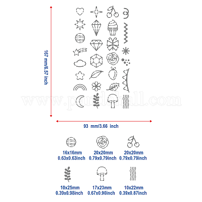 Wholesale BENECREAT Line Art Stencils - Pandahall.com