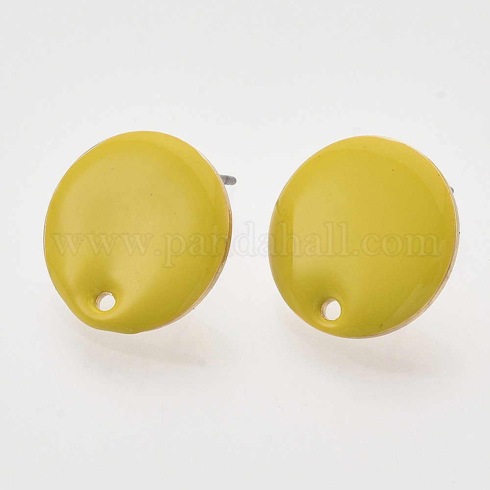 Wholesale Iron Enamel Stud Earring Findings - Pandahall.com