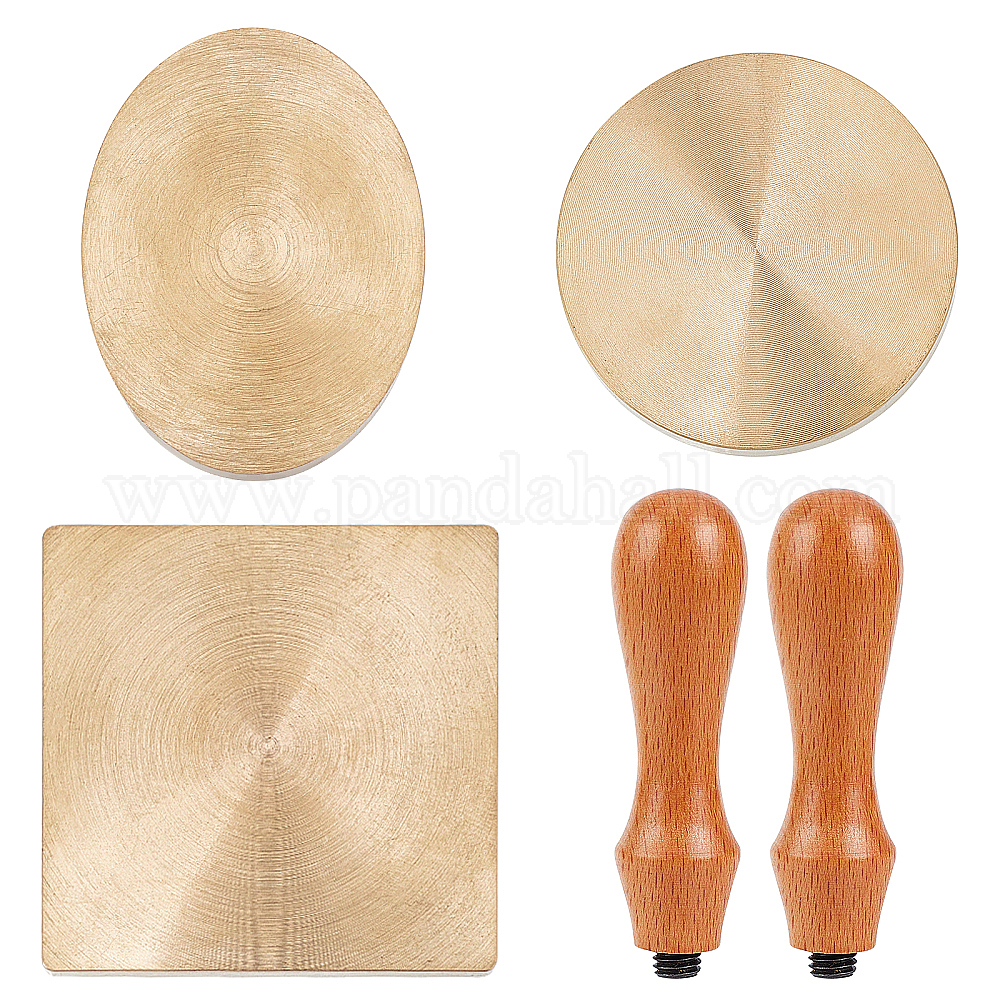 Wholesale CRASPIRE Blank Wax Seal Stamp 3 Shapes Removable Brass Seal ...