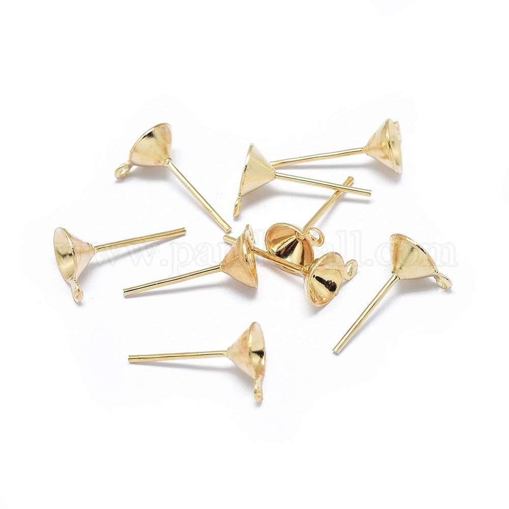 Wholesale Iron Stud Earring Findings - Pandahall.com