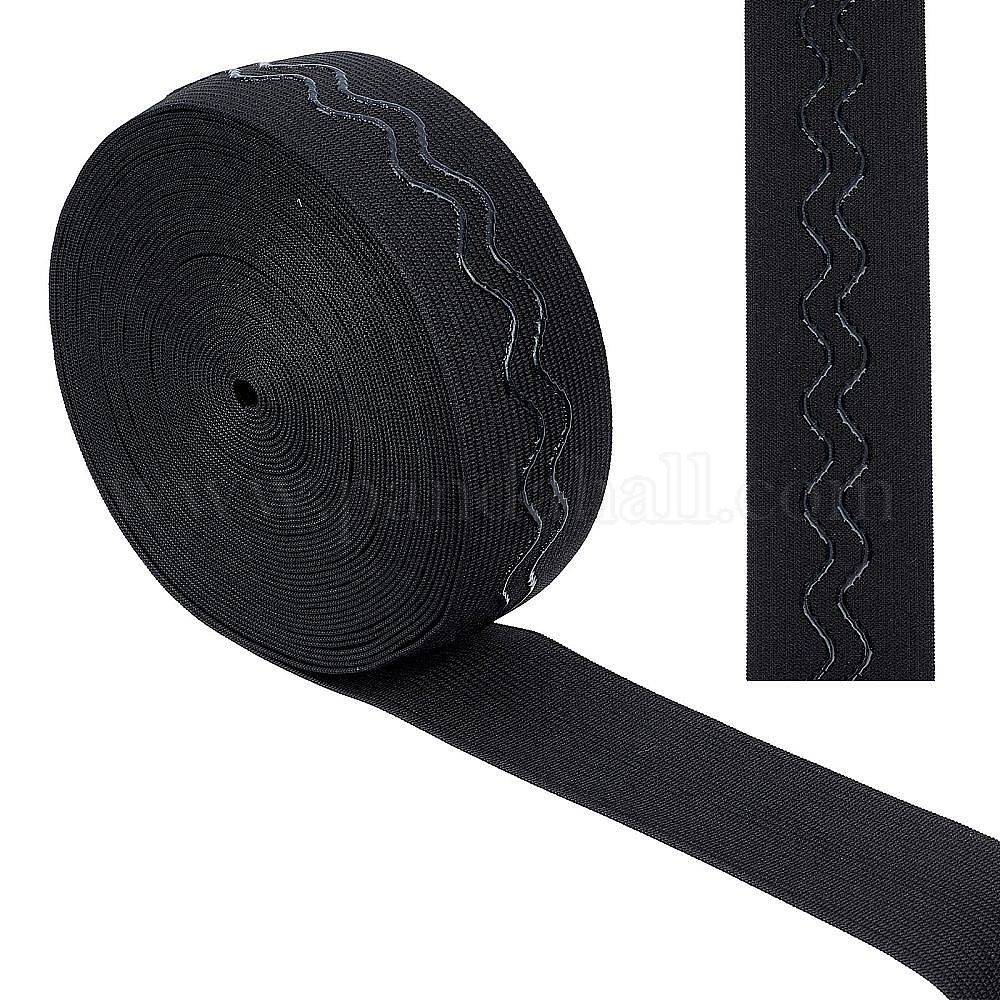 Wholesale GORGECRAFT 10Ydsx 1.5 Inch Black Non-Slip Silicone Elastic ...