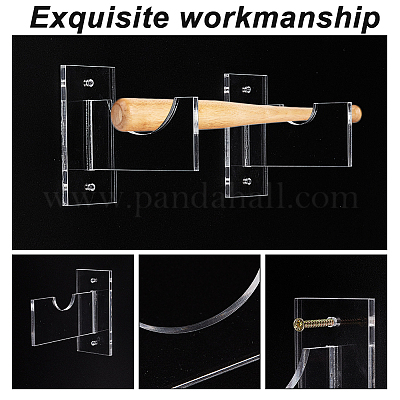 Wholesale AHANDMAKER Acrylic Baseball Bat Wall Mount Bat Display Rack ...