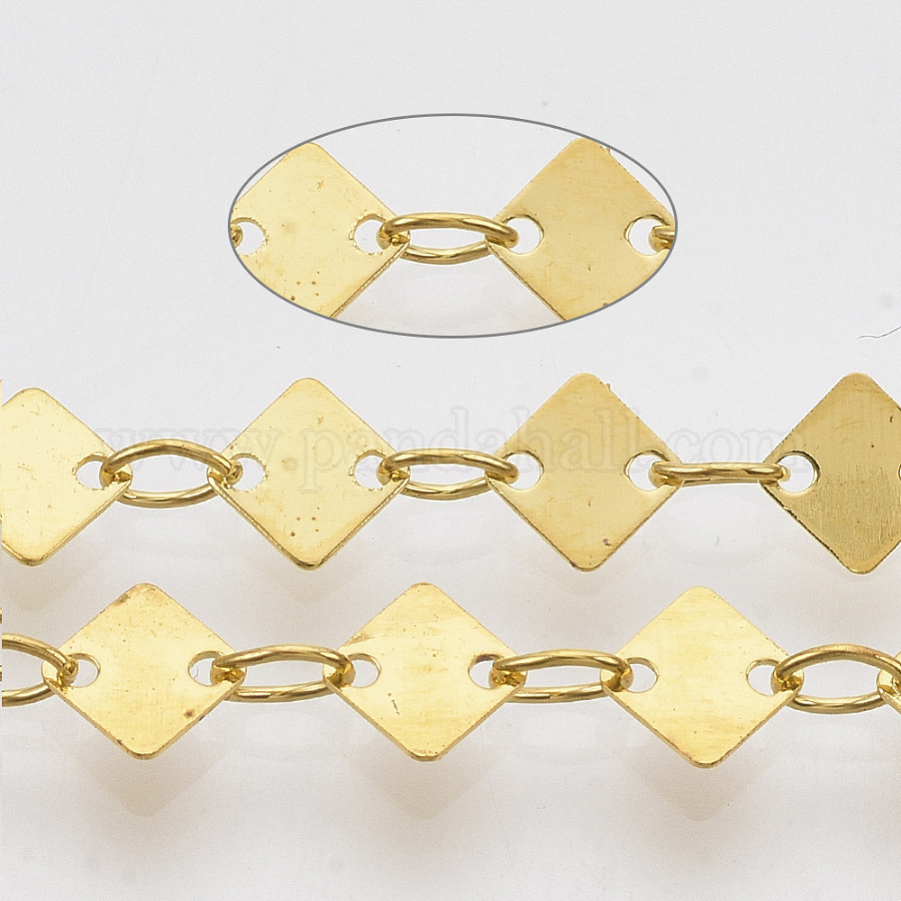 Wholesale Soldered Brass Link Chains - Pandahall.com
