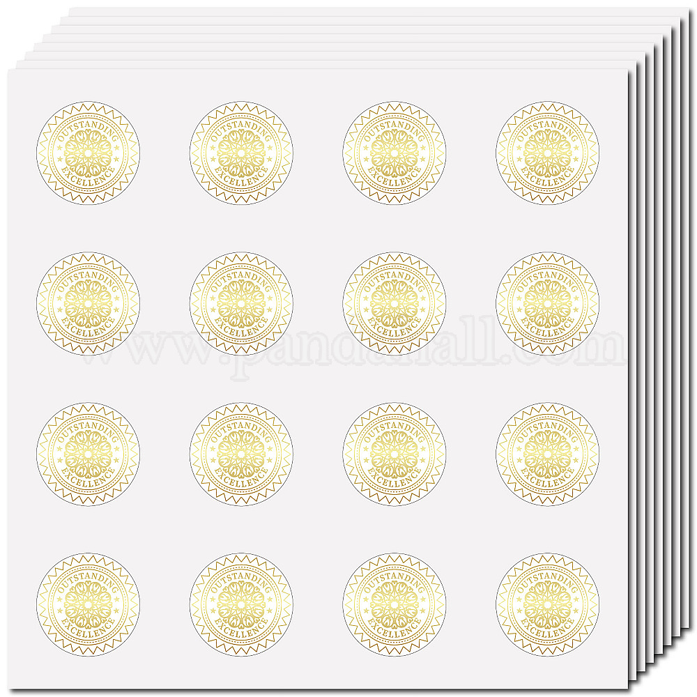 Wholesale CREATCABIN 128Pcs Certificate Seal Stickers Outstanding ...