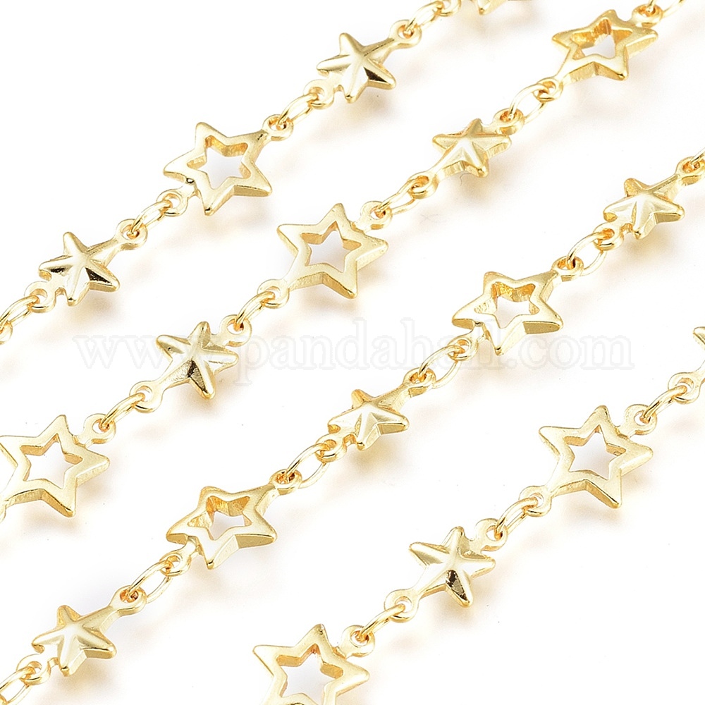 Wholesale Brass Star Link Chains - Pandahall.com