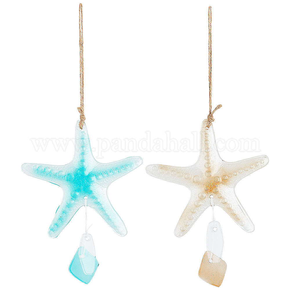 Wholesale GORGECRAFT 1 Set 2 Styles Sea Star Ornaments 13×5.5" Sea ...