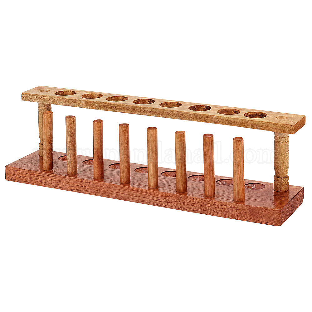 Wholesale FINGERINSPIRE 8-Hole Wood Test Tube Holder Stand for 22mm/0 ...