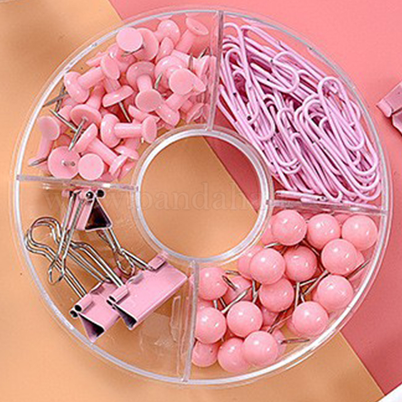 Wholesale Plastic Push Pins & Paper Clips & Thumb Tacks Assorted Kit ...