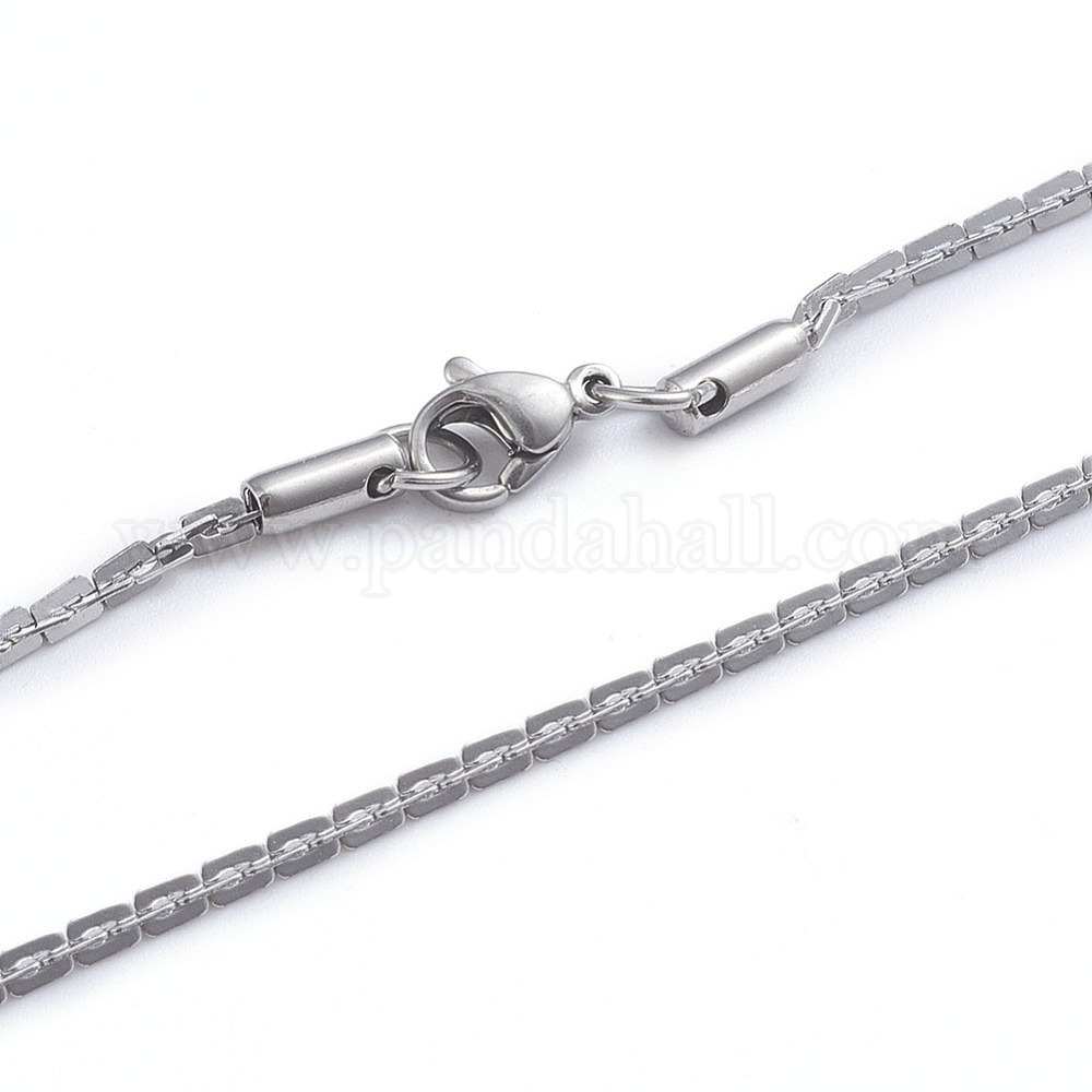 Wholesale Non-Tarnish 304 Stainless Steel Boston Link Chain Necklaces ...