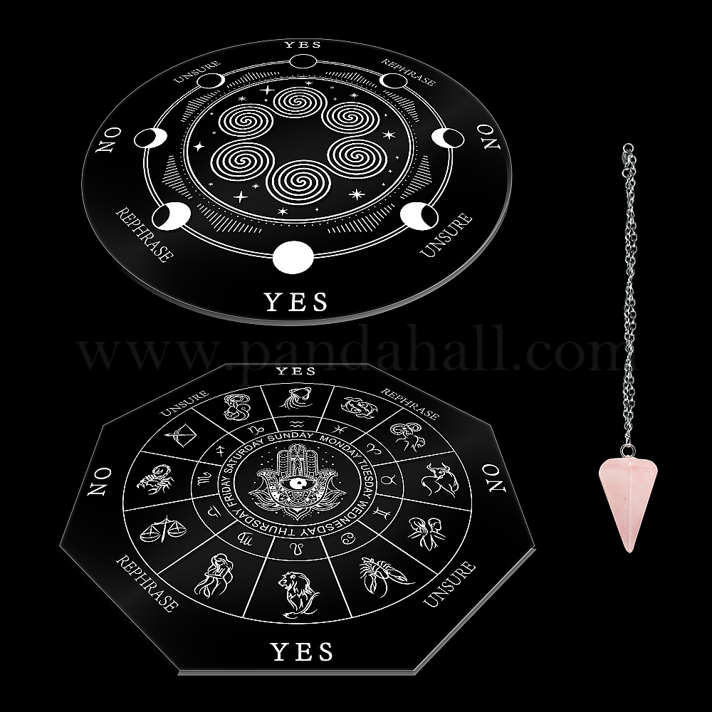 Wholesale AHANDMAKER Hamsa Hand Constellation Pendulum Board Set ...
