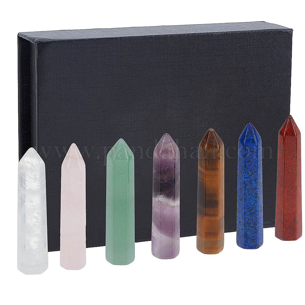 Wholesale OLYCRAFT 7Pcs Crystal Wands 2 Inch Natural Crystal Tower Gift ...