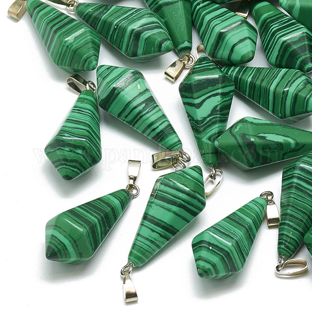 Wholesale Synthetic Malachite Pendants - Pandahall.com