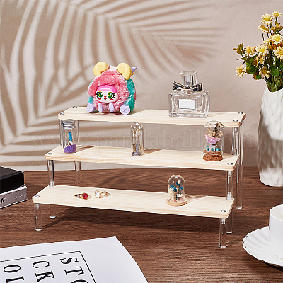 Wholesale 3-Tier Acrylic Action Figure Display Risers - Pandahall.com