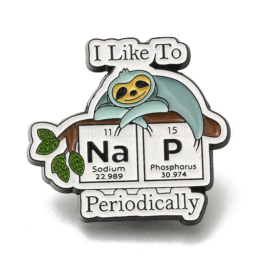 Wholesale Chemistry Theme Safety Sloth Chemistry Nap - Pandahall.com