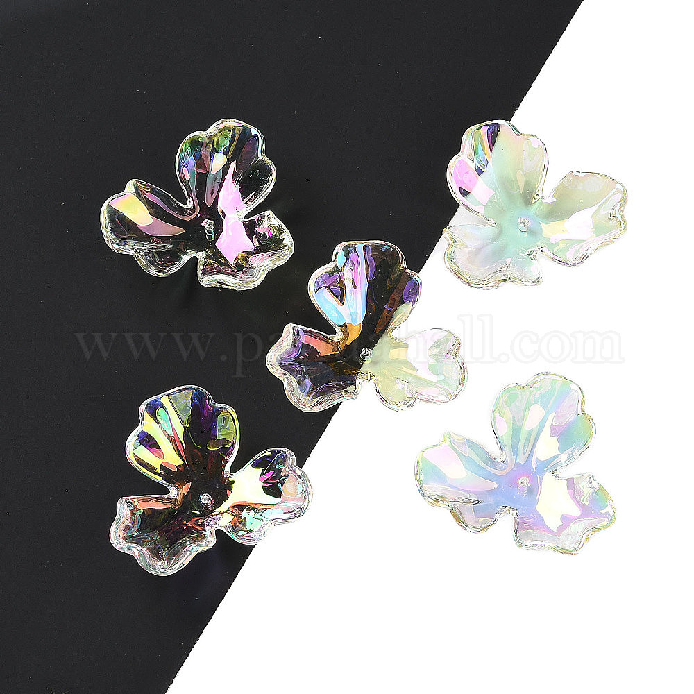 Wholesale UV Plating Acrylic Beads Caps - Pandahall.com